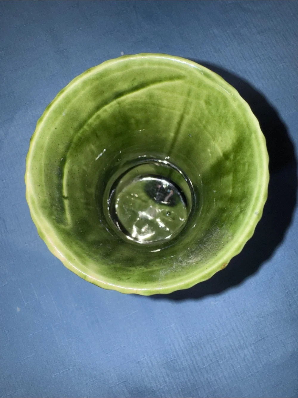 Accents | Green Ribbed Ceramic Vase Midcentury Pottery 7 Tall | Poshmark